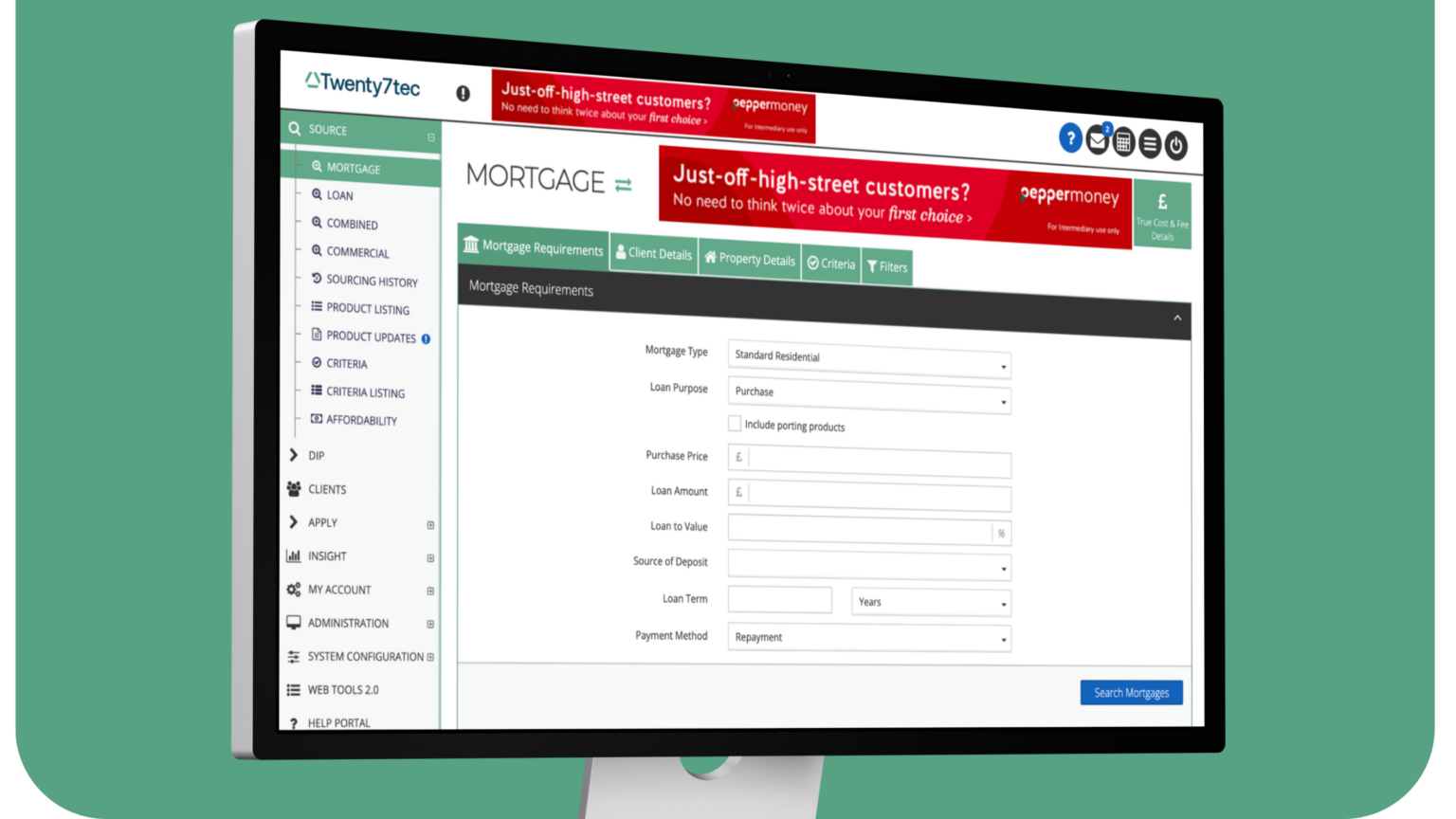 Mortgage sourcing software for advisers | Twenty7tec - Twenty7tec